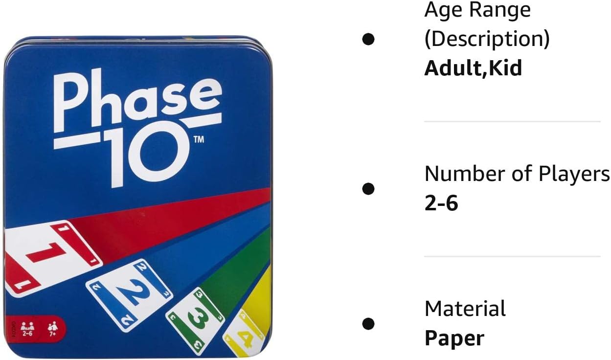 Mattel Games Phase 10 Card Game Review - The Gaming Mecca