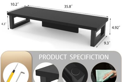 BEST WESTREE Dual Monitor Stand Riser Review - The Gaming Mecca