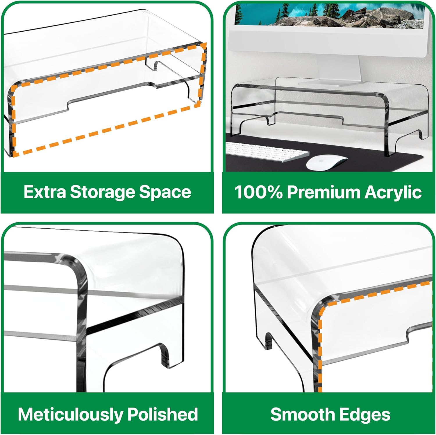 Acrylic Laptop Monitor Stand Review: Stylish & Functional