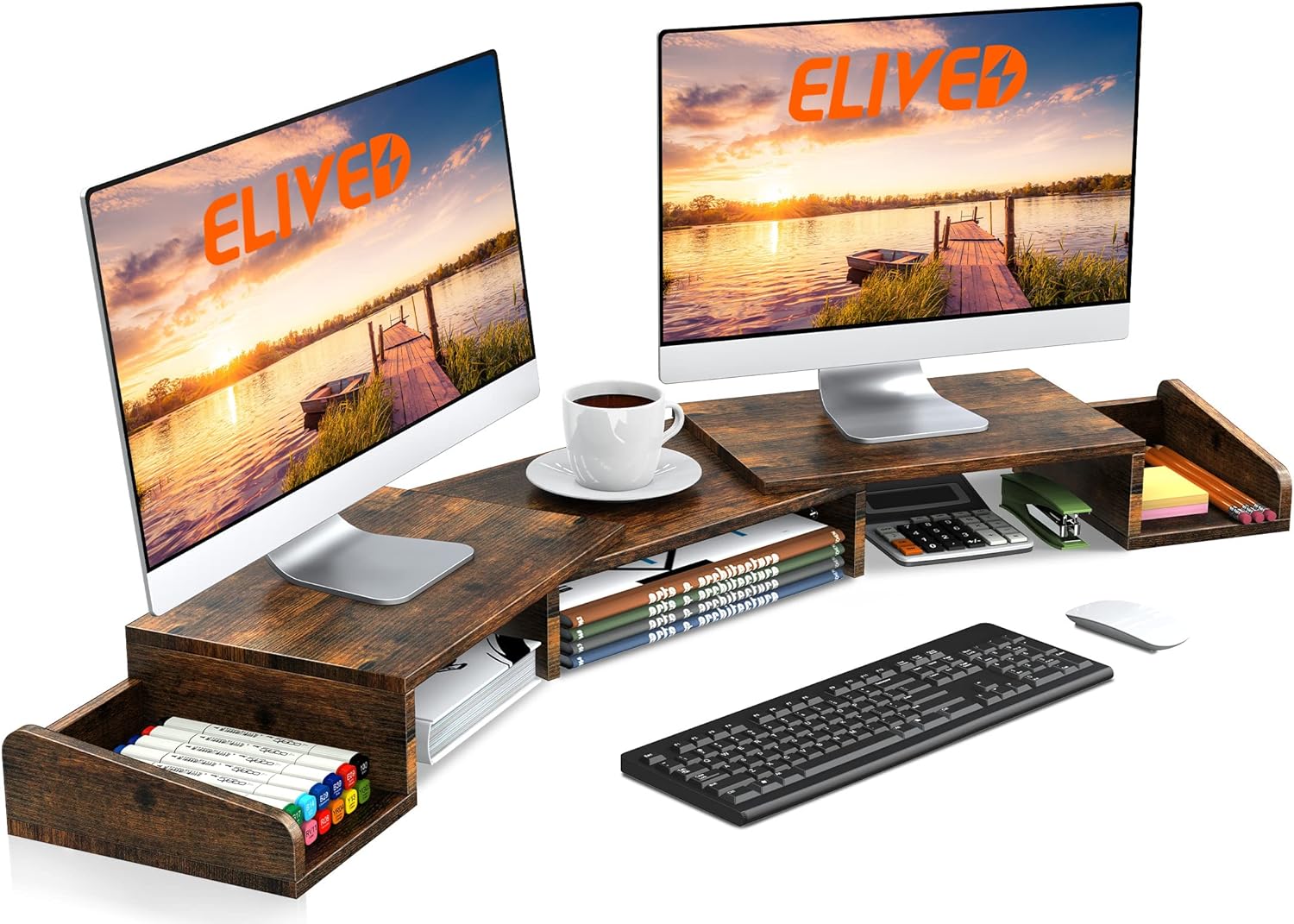 ELIVED Dual Monitor Stand Riser Review - The Gaming Mecca