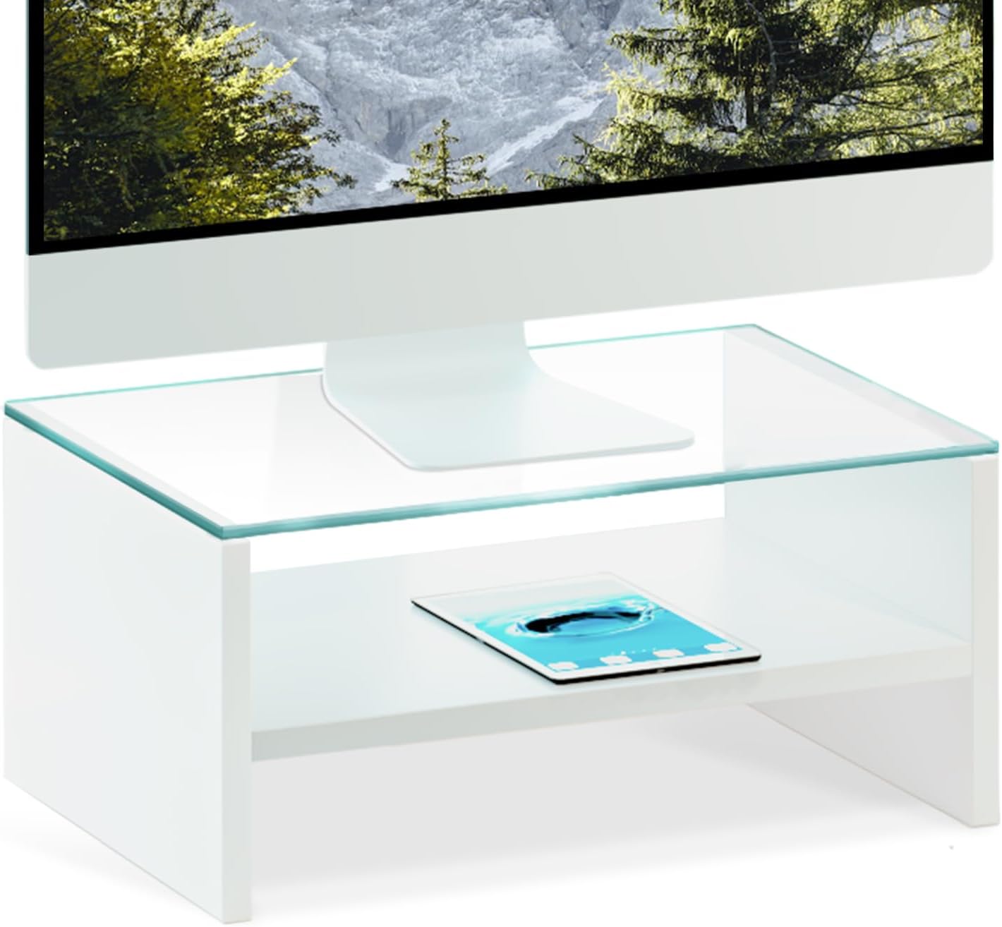 TEAMIX 2 Tier Glass Monitor Stand Riser Review - The Gaming Mecca